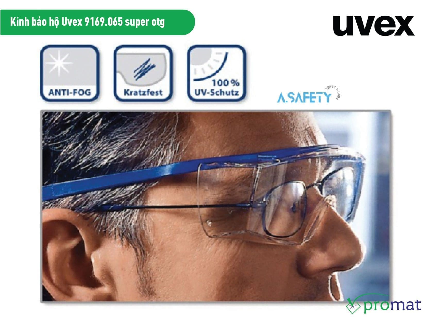 Kính bảo hộ lao động cao cấp 3M Honeywell Uvex King's DeltaPlus