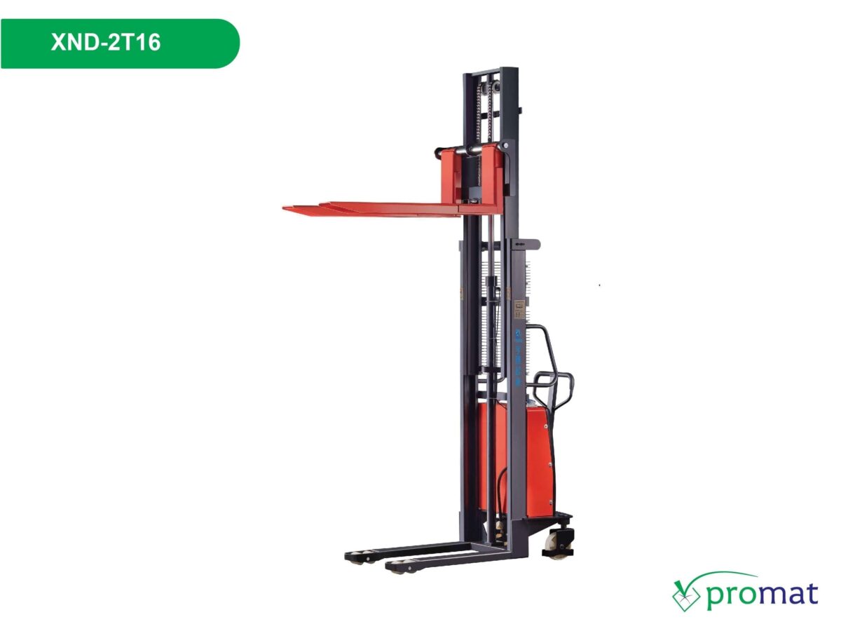 Xe nâng tay điện bán tự động Yudio 1.6m 2000kg