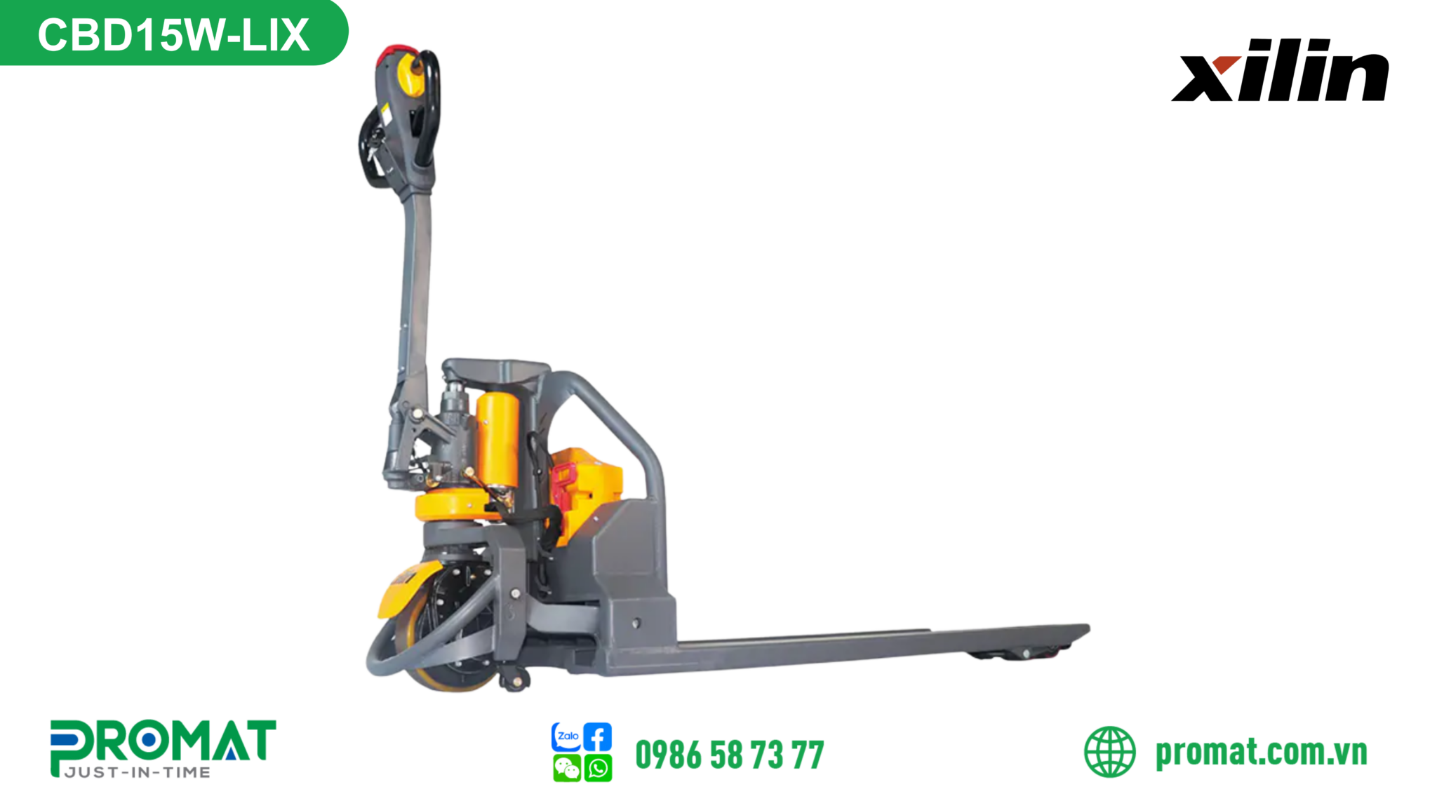 Xe nâng tay điện 1.5 tấn Xilin CBD15W-LIX - Promat Việt Nam