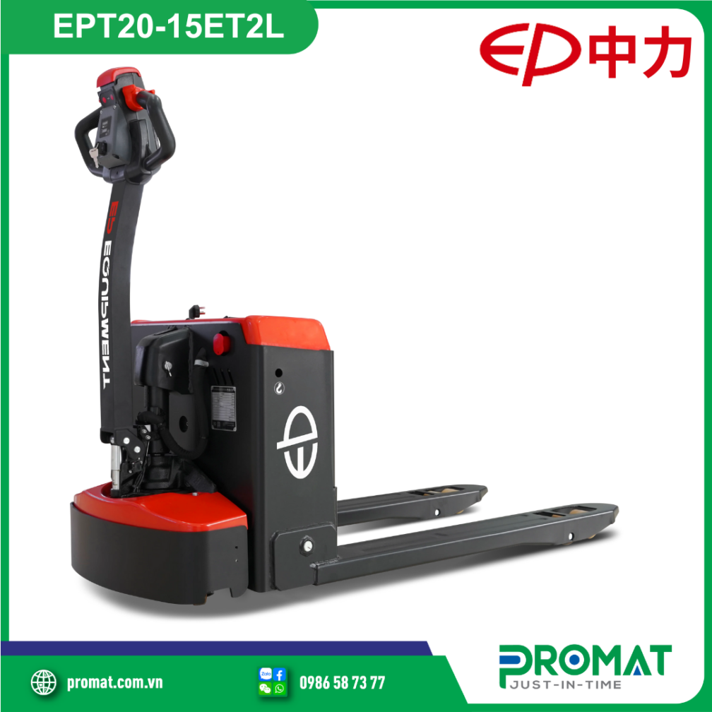 Xe nâng tay điện 1.5 tấn EP EPT20-15ET2L - Promat Việt Nam